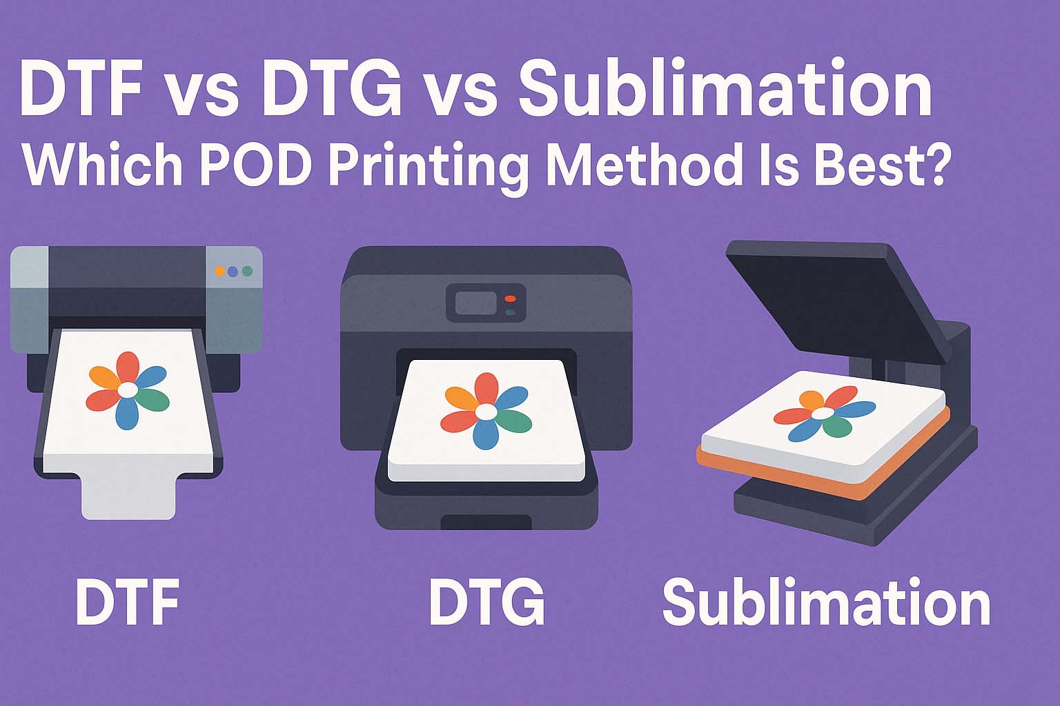 DTF vs DTG vs Sublimation: A Complete Comparison – HalaPODStore