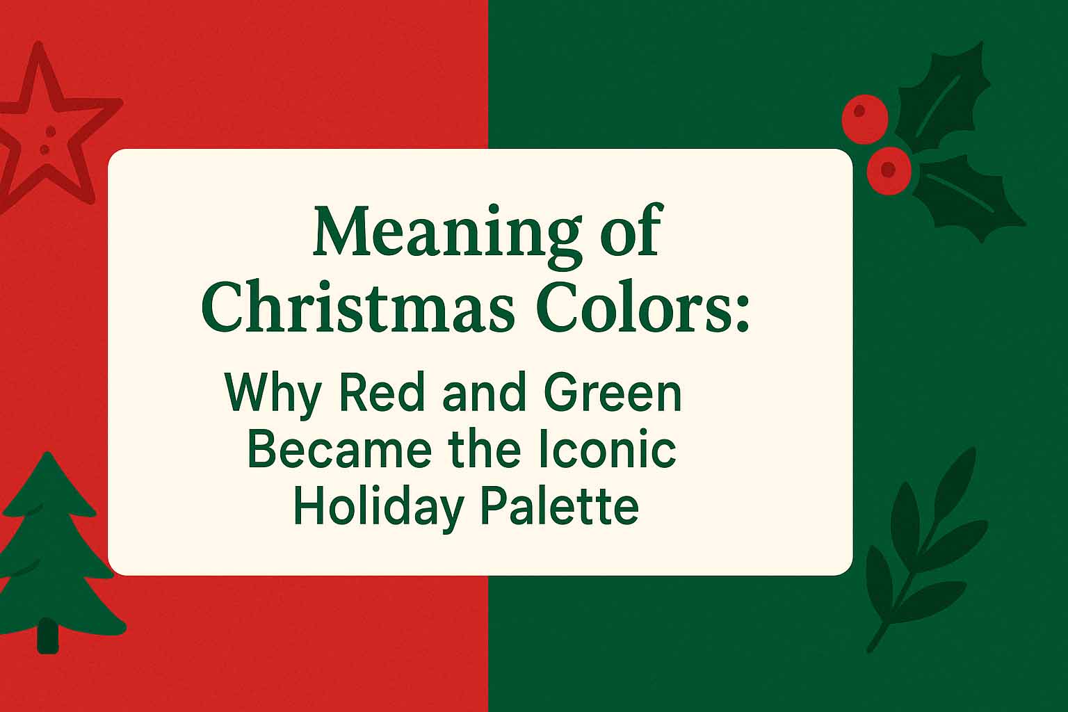 Meaning of Christmas Colors: Why Red and Green Became the Iconic Holid ...